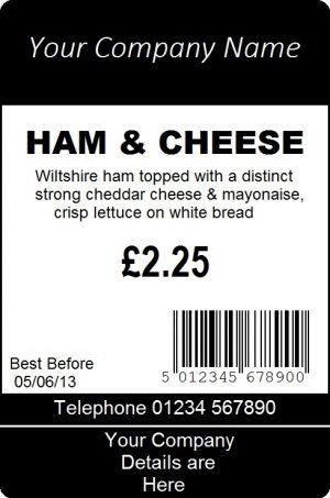 Sandwich Labelling Solutions - Right Label Solutions